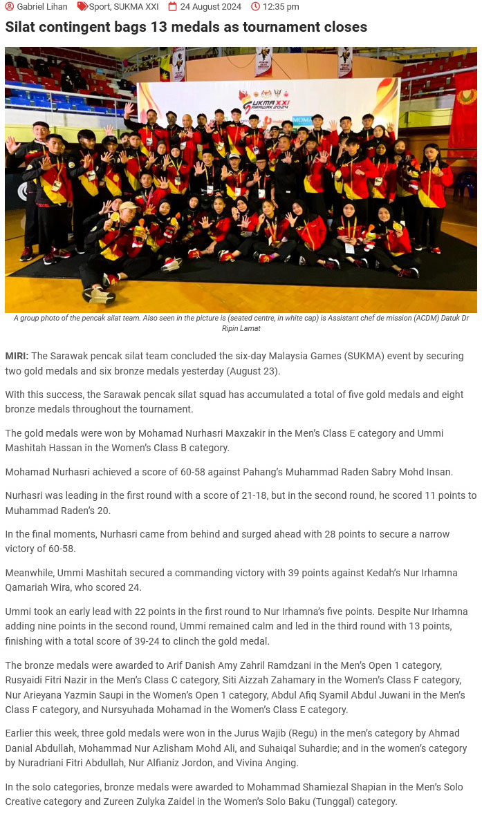News - Ministry of Youth, Sports And Entrepreneur Development Sarawak
